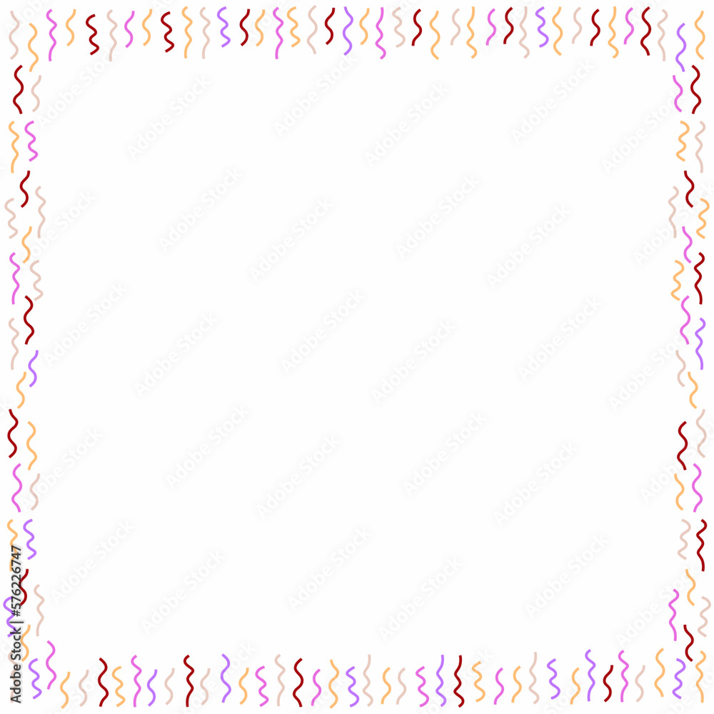 Colorful confetti and serpentine ribbons falling from above. Streamers ...