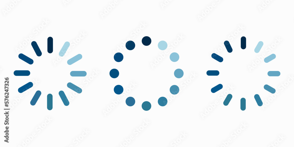 Loading icon. Video data load. Loading bar progress icon. Download ...