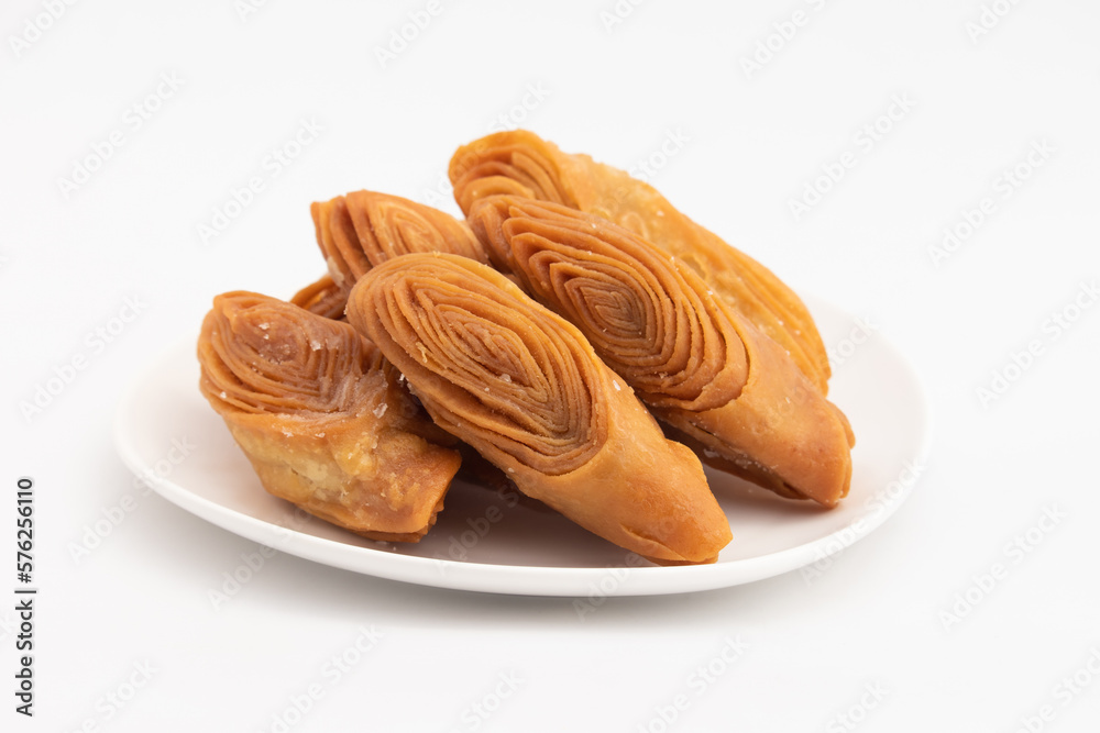 Indian Madatha Thumb Khaja Also Called Gottam Kaja, Badusha, Chirote ...