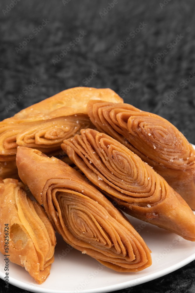 Indian Madatha Thumb Khaja Also Called Gottam Kaja, Badusha, Chirote ...