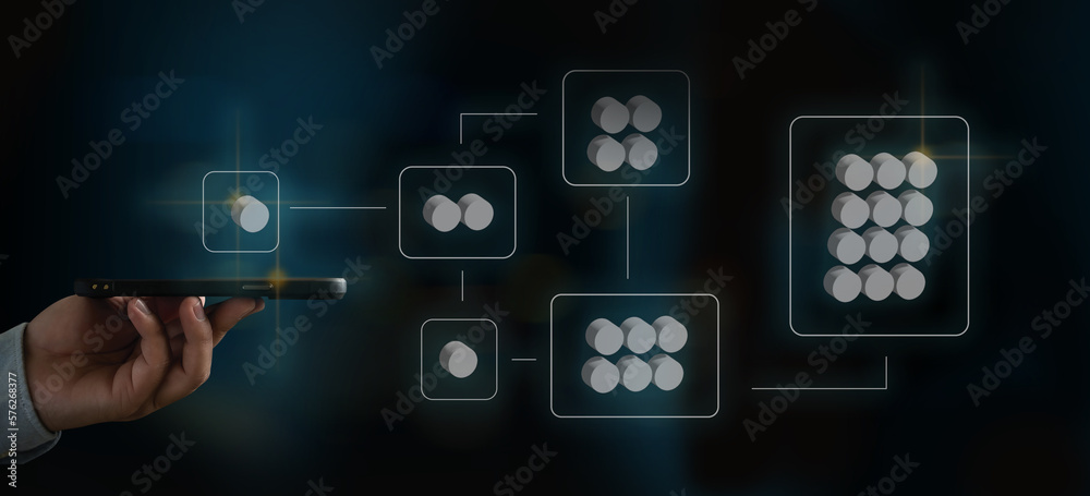 Process and workflow analysis for businessman process with flowchart ...