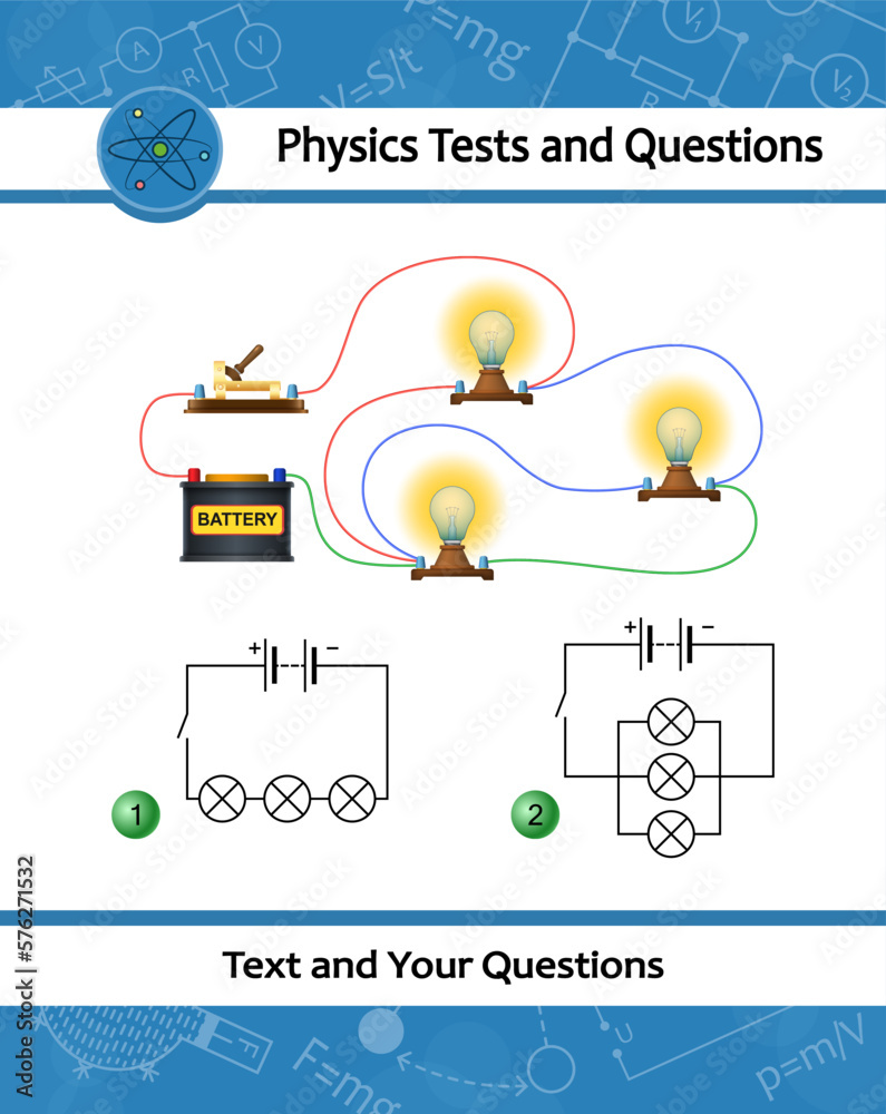 Physical experiment of studying laws of electricity in circuit with ...