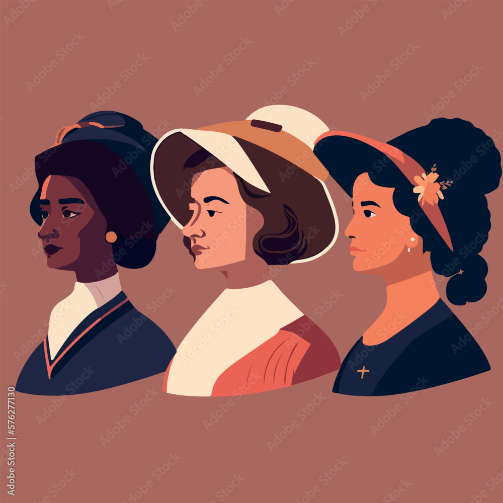 Women’s History Month, the legacy of female empowerment flat vector ...