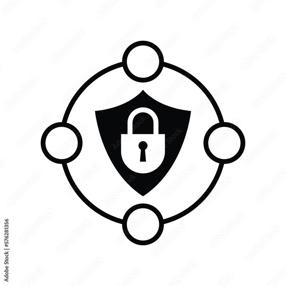 Network protection icon design. Cyber security icon. Data protection ... Network protection icon design. Cyber security icon. Data protection ...