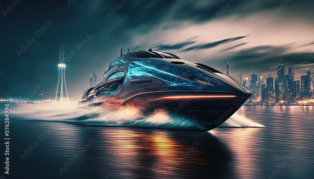 Futuristic Speedboat
