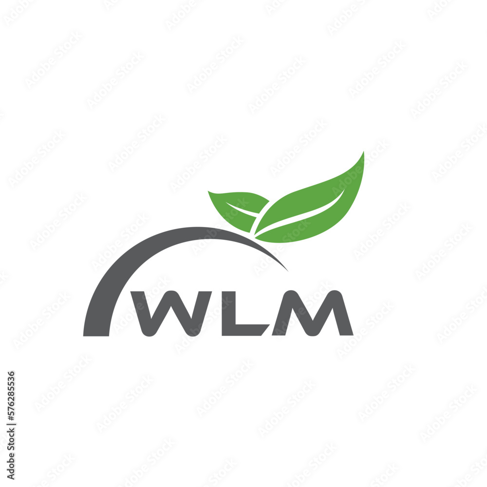 WLM letter nature logo design on white background. WLM creative ...