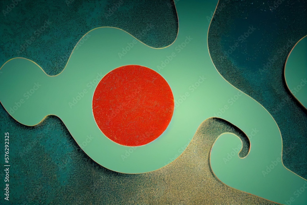 Question mark on tropical sea water surface as symbol of uncertainties ...