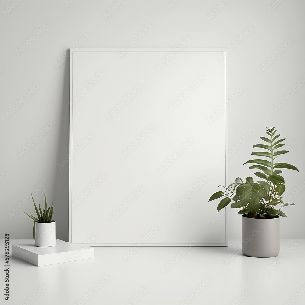 Blank White Poster Mockup for Your Design and Promotion Projects Stock ...