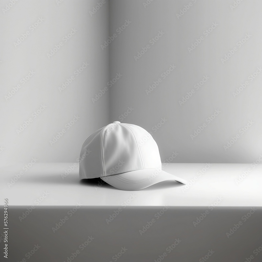 Blank White Cap Mockup for Customization and Personalization Stock ...