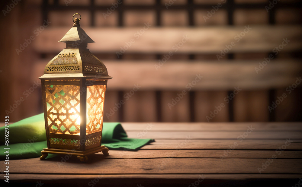 Islamic lantern with a copy space. Islamic, culture and religion ...