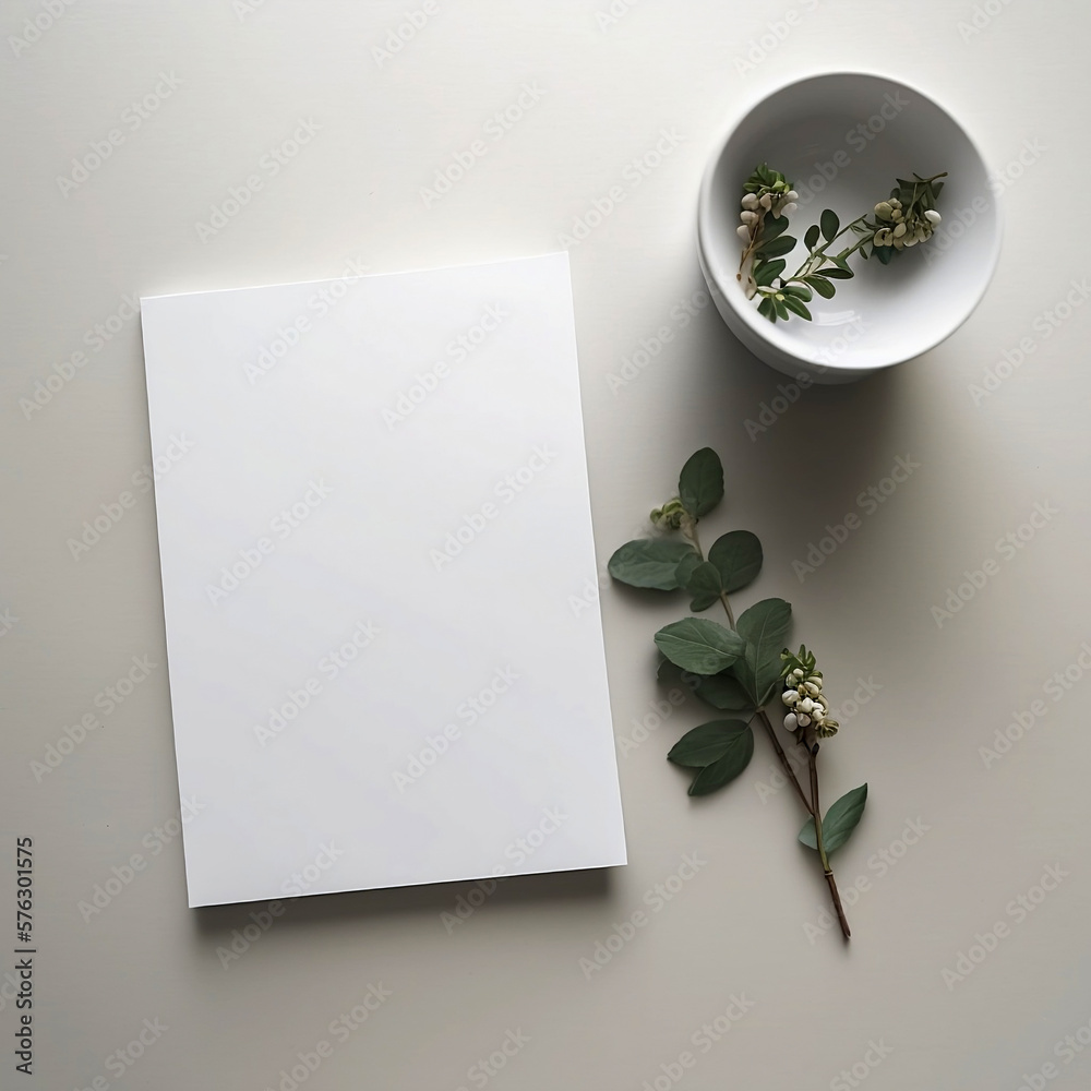 Blank White Card Mockup for Your Customized Design , branding and ...