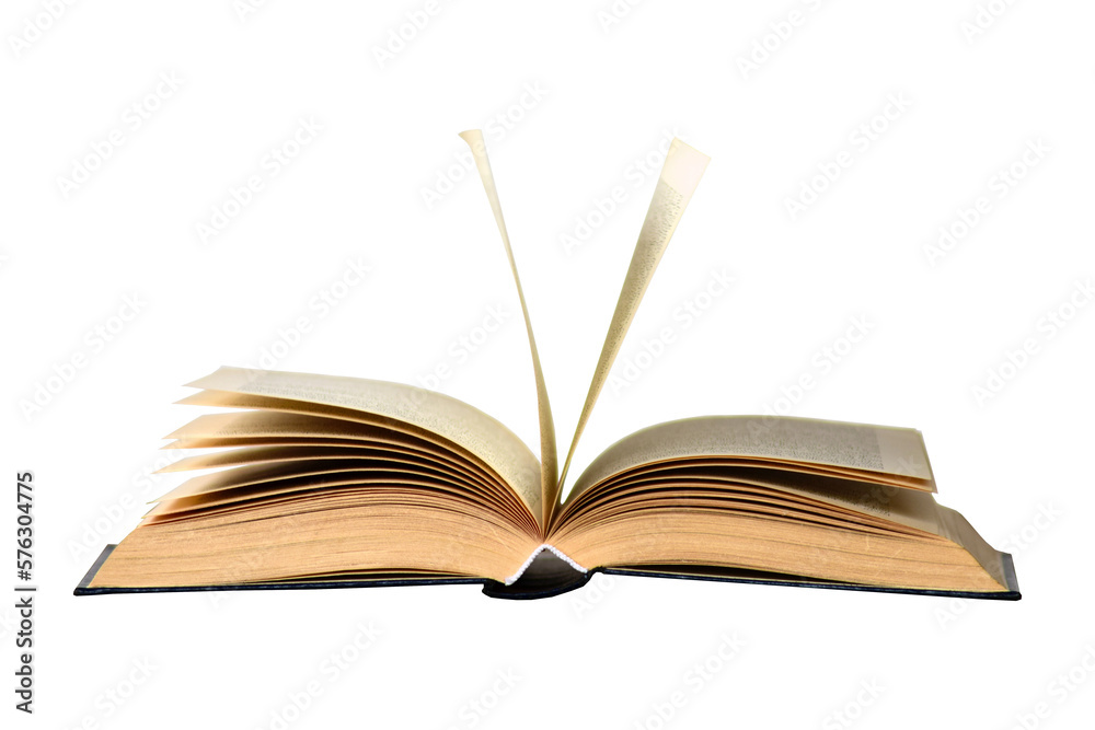 open old book on transparent background Stock Photo | Adobe Stock