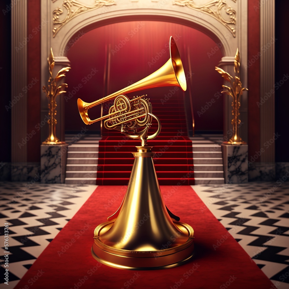 fanfare, golden crown, red carpet golden barrier award ceremony ...