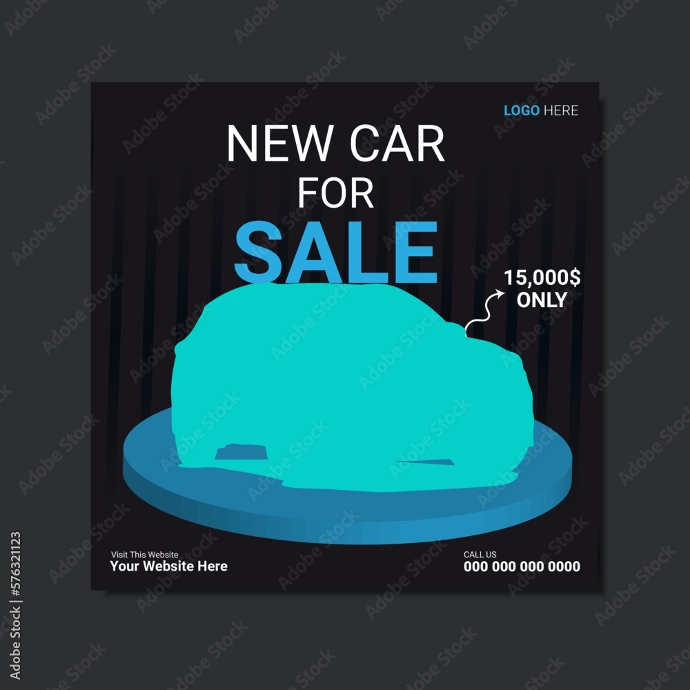 best car sale social media post design template.modern and luxury ...
