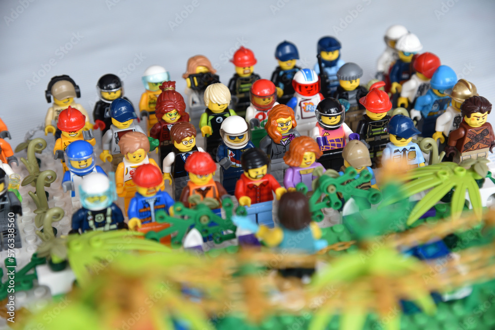 Lego society, diversity - different figurines, different professions ...