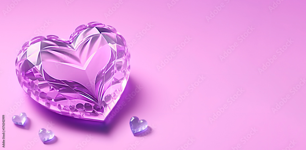 3D Render- Crystal heart. 3D beautiful heart background,wallpaper.Water ...