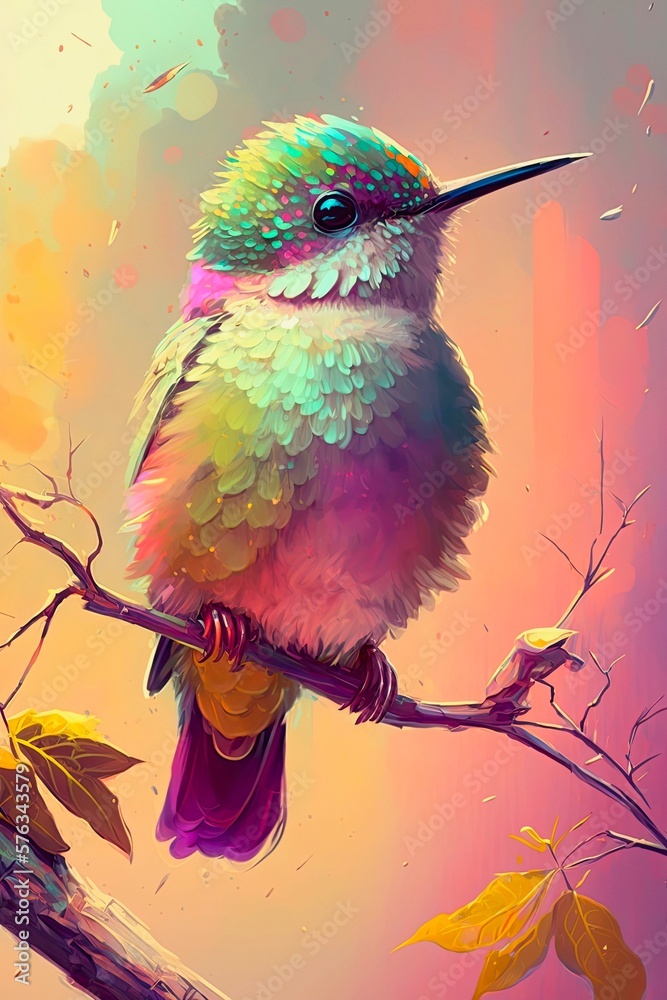 Beautiful Hummingbird Art