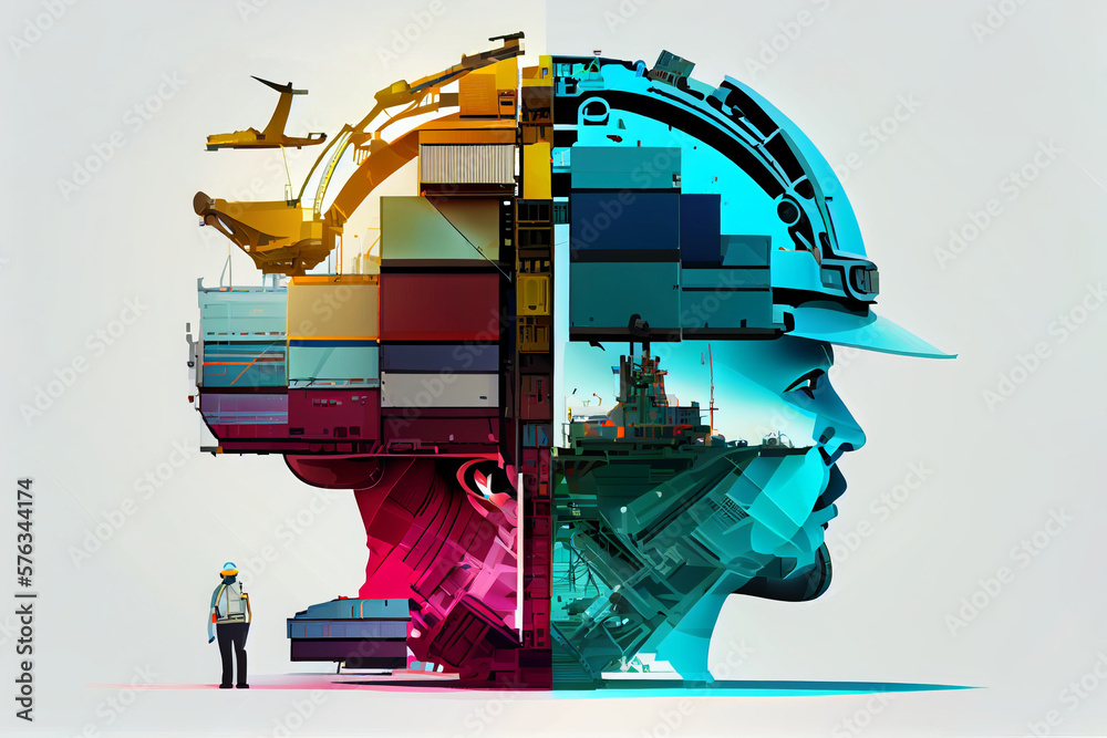 Future of Container ship loading and unloading, Cargo construction ...