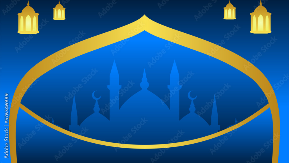 Ramadan background with lantern and star crescent for islamic design ...
