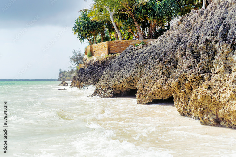 From above, the stunning beauty of Zanzibar's Nungwi Beach is captured ...