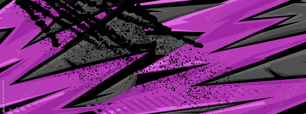 Abstract black and purple gaming background in futuristic style. Wide ...