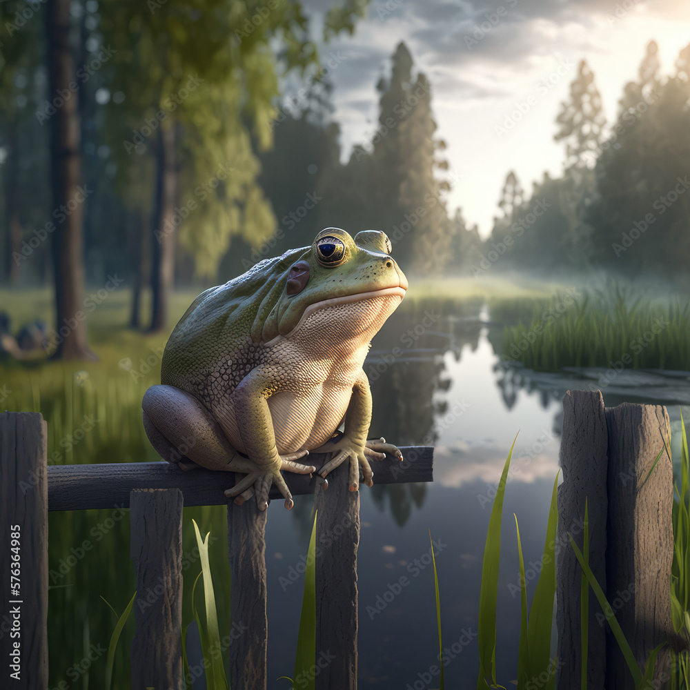 Relax Frog Wallpaper