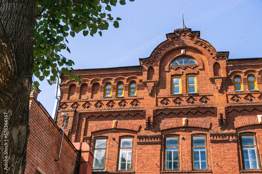 An old industrial building made of red brick, built in the 19th century ...