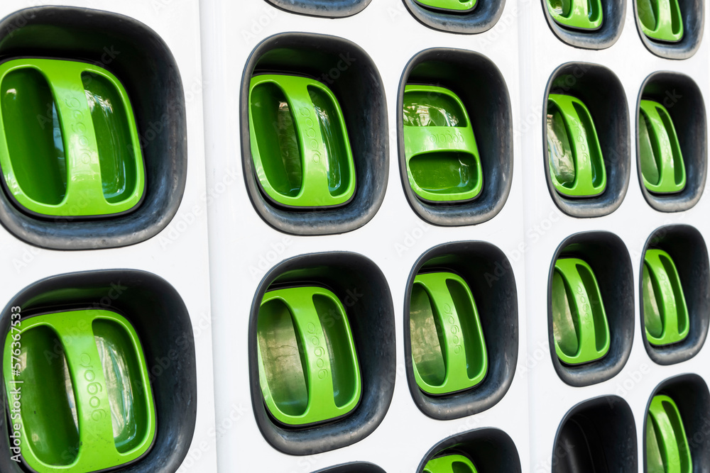 Kaohsiung, Taiwan- February 28, 2023: Taiwanese Gogoro electric vehicle ...
