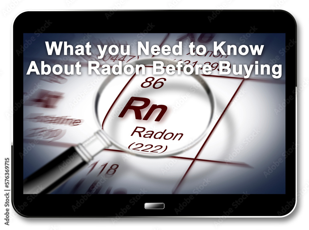What you need to know about radon gas before buying - 3D render concept ...