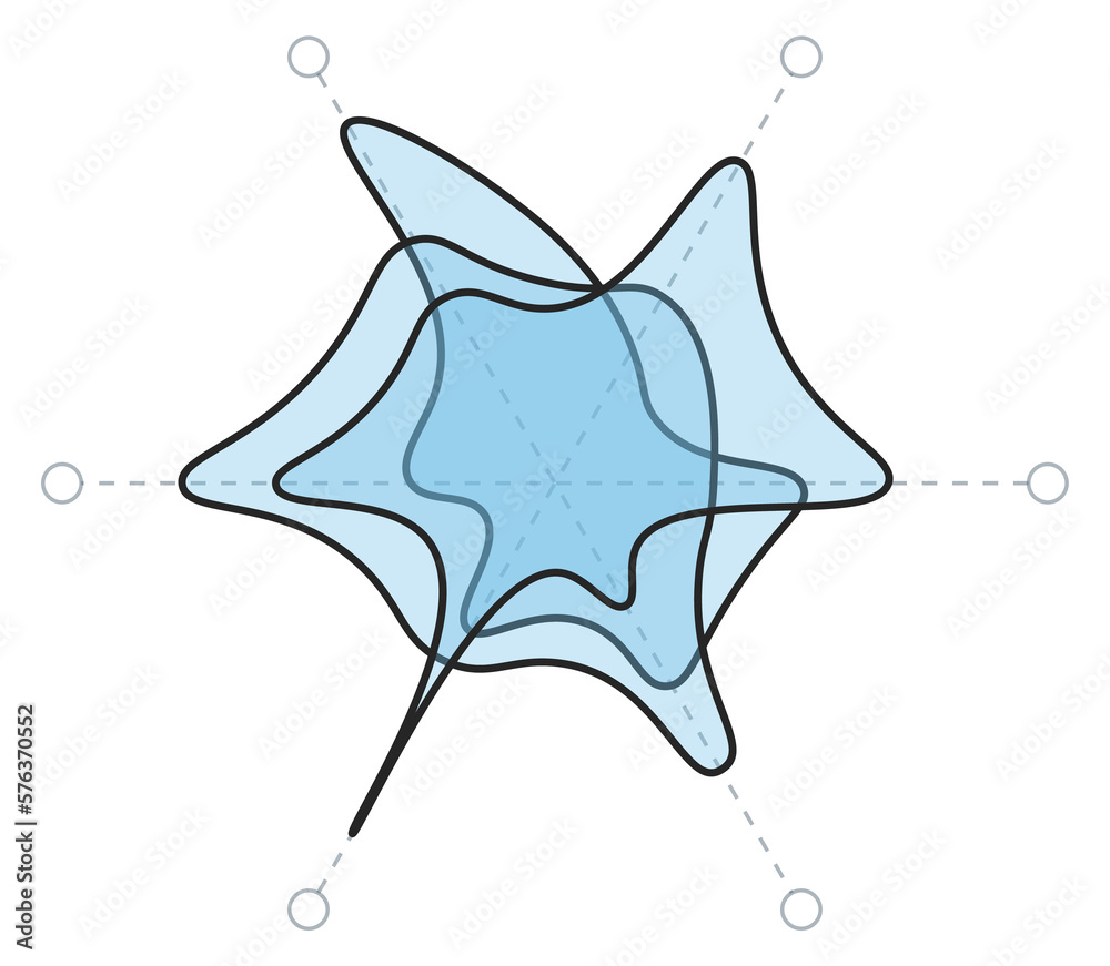 Radar chart icon. Spider diagram. Data statistics Stock Illustration ...