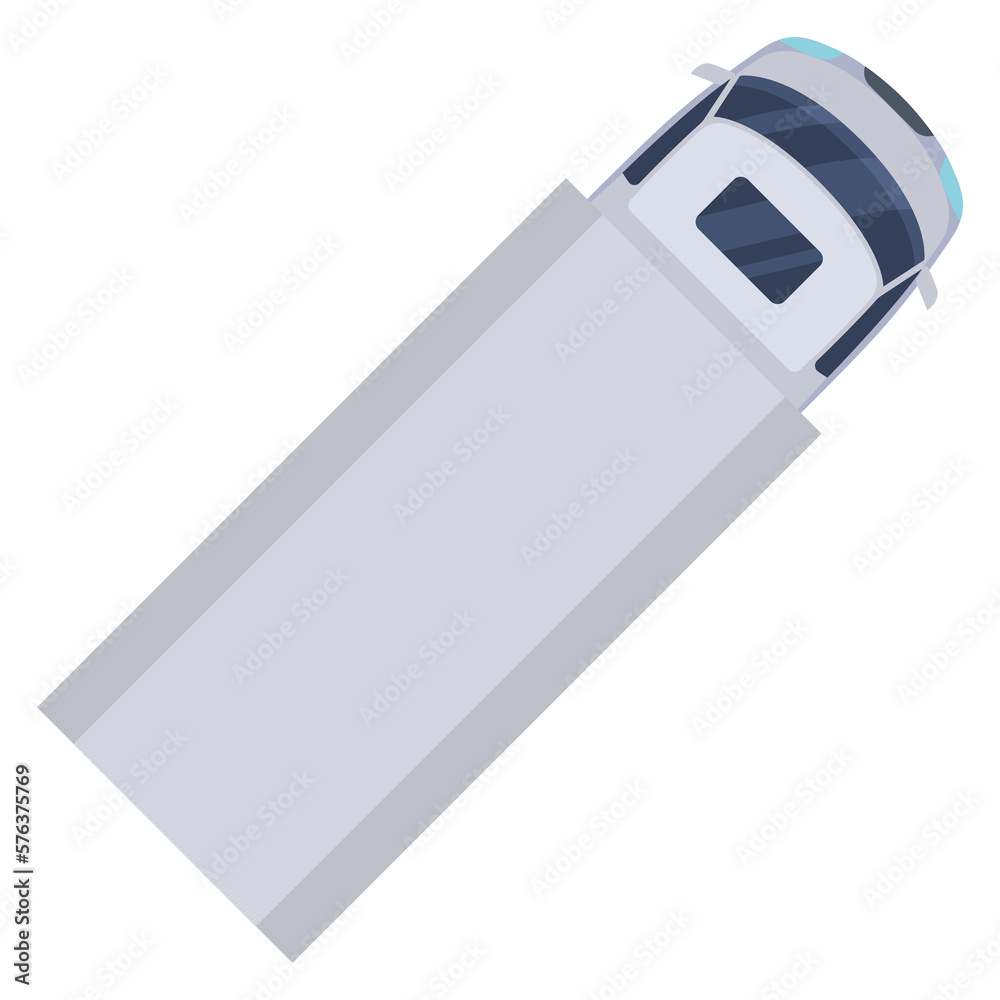 Shipping truck icon. Cargo transport top view Stock Illustration ...