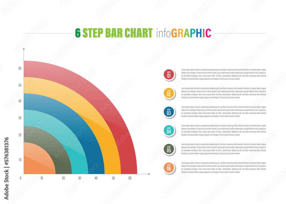 Bar chart infographics with circular pie chart elements. creative ...