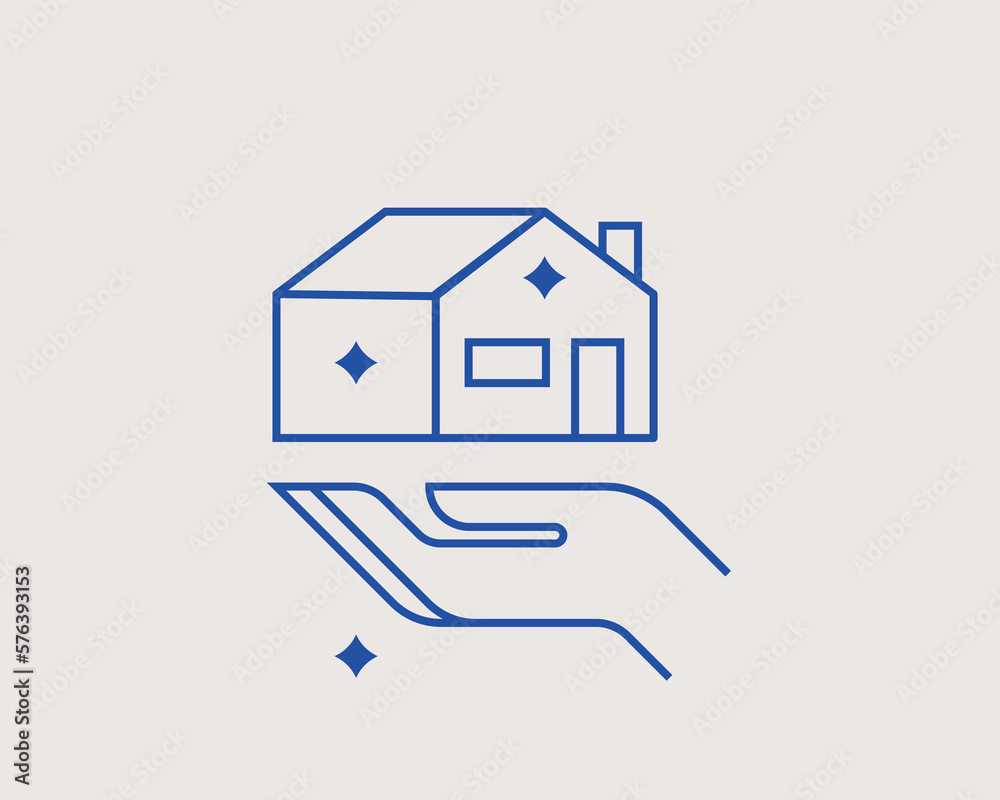 Concept of rent house vector illustration in a flat style for website ...