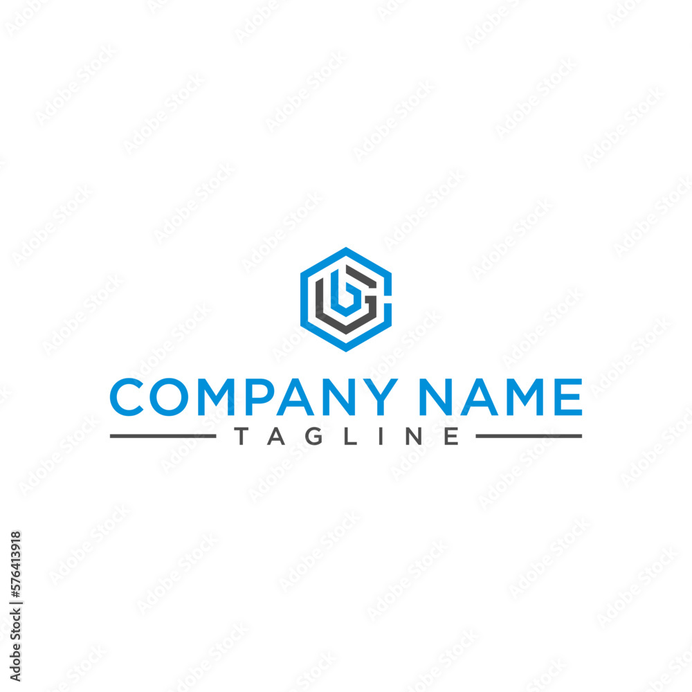 CBG letter logo in the form of hexagons and cube logos with letter ...