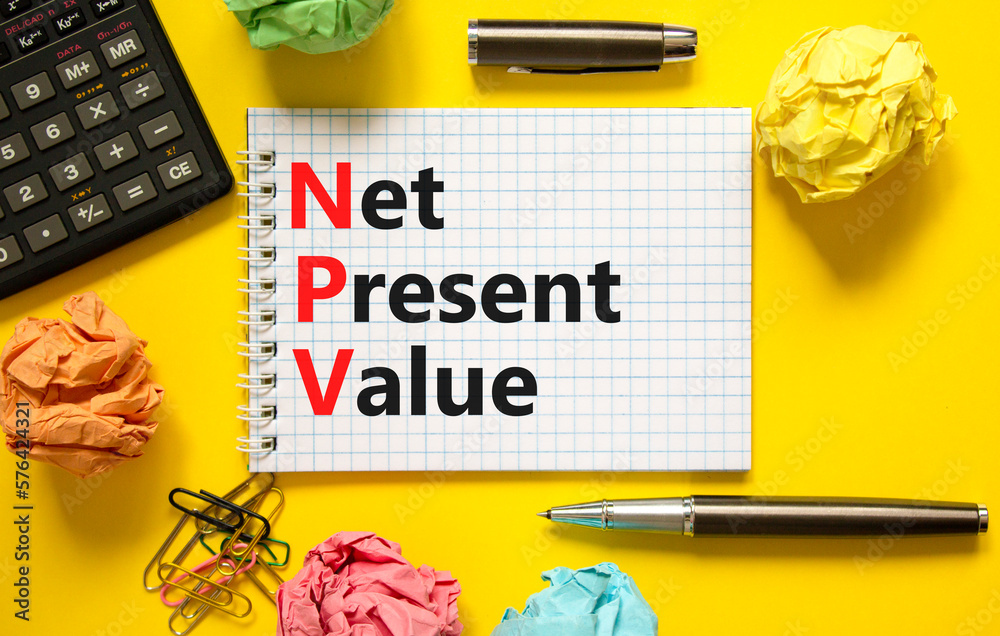 NPV net present value symbol. Concept words NPV net present value on ... NPV net present value symbol. Concept words NPV net present value on ...