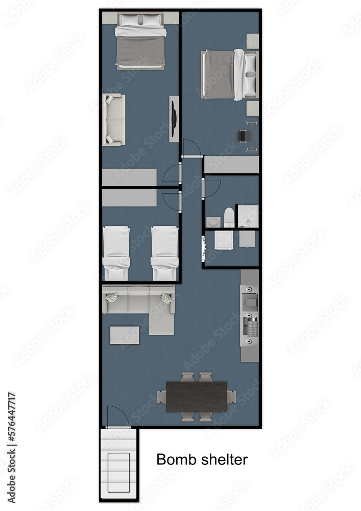 Bomb Shelter. Bunker. Bunker floor plan. Underground bunker for babies ...
