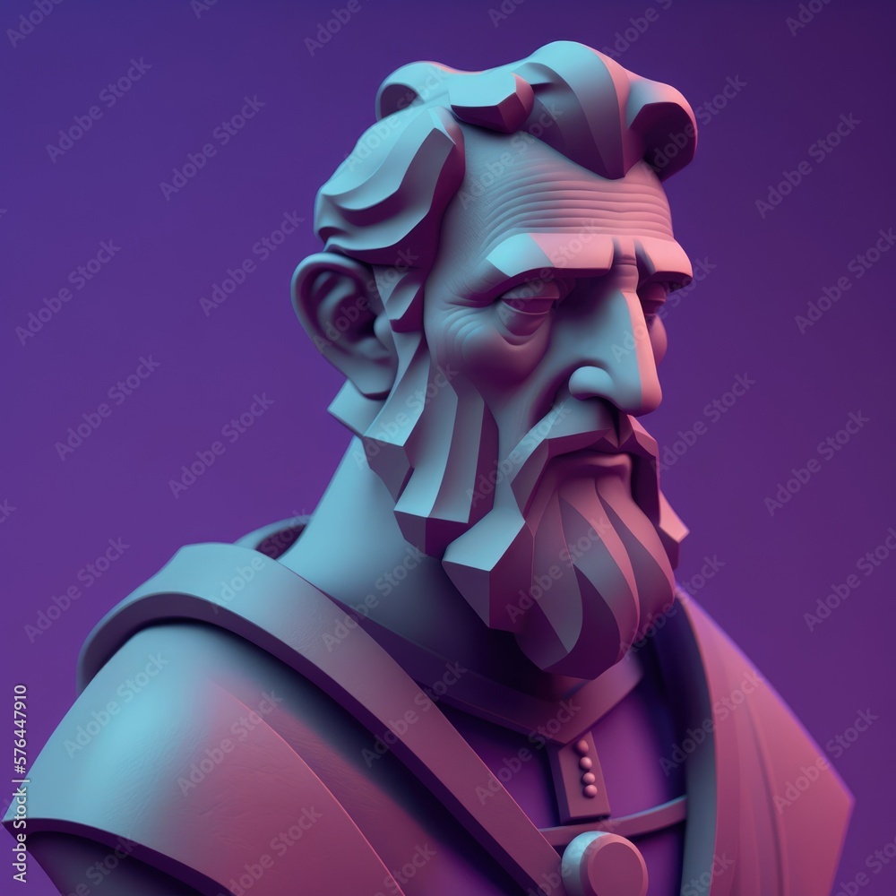 The Wise: man with a serene expression and a deep gaze, exuding wisdom ...