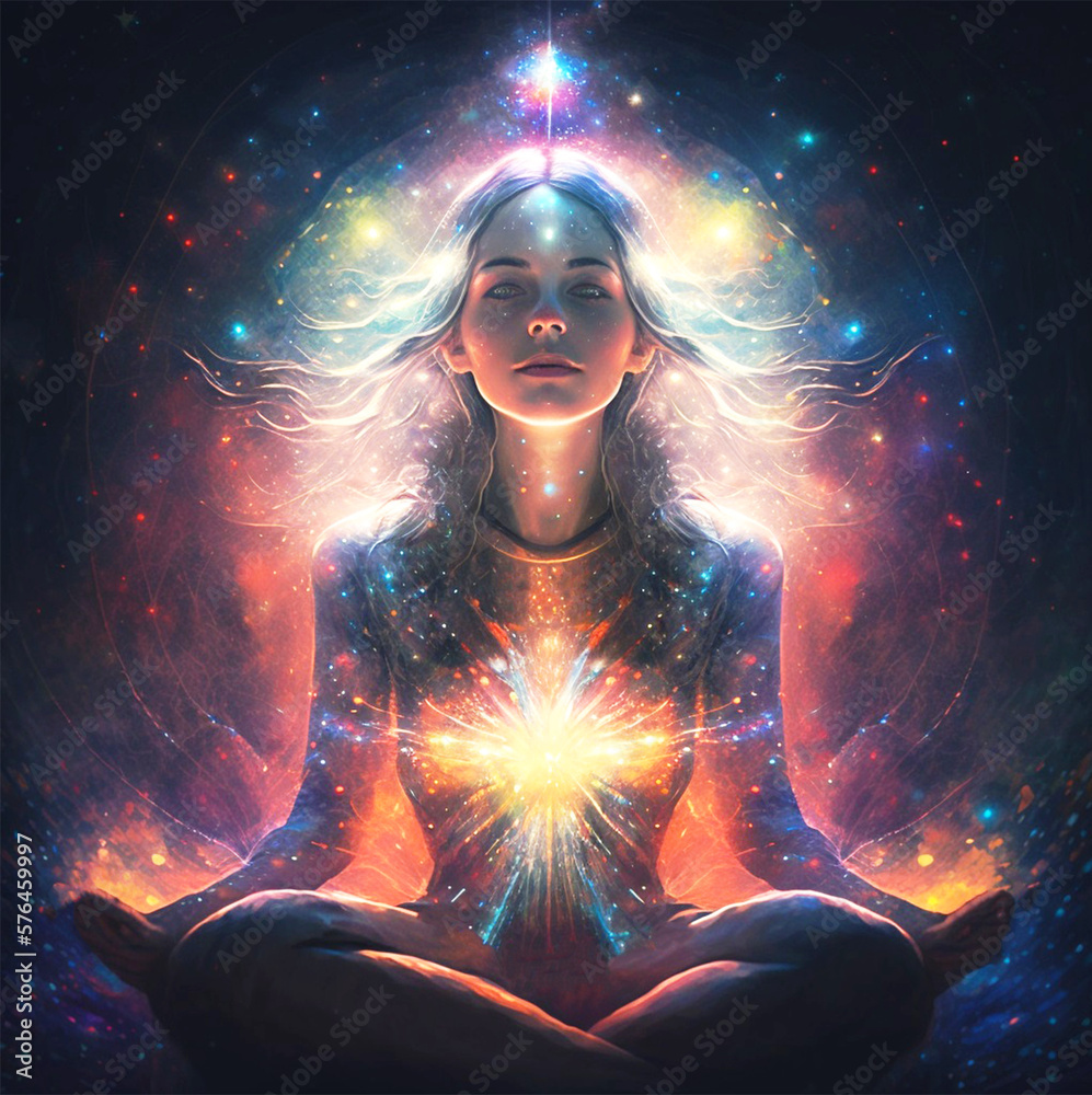 meditation, person sitting, sacred geometry, law of attraction ...