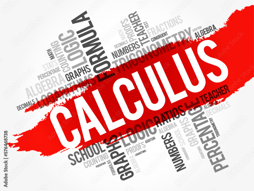 Calculus word cloud collage, education concept background Stock Vector ...