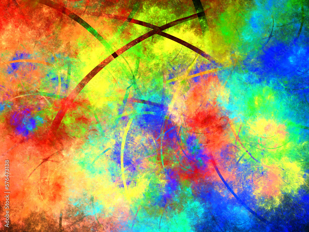 Imagen de arte imaginartio digital compuesta de manchas difuminadas de ...