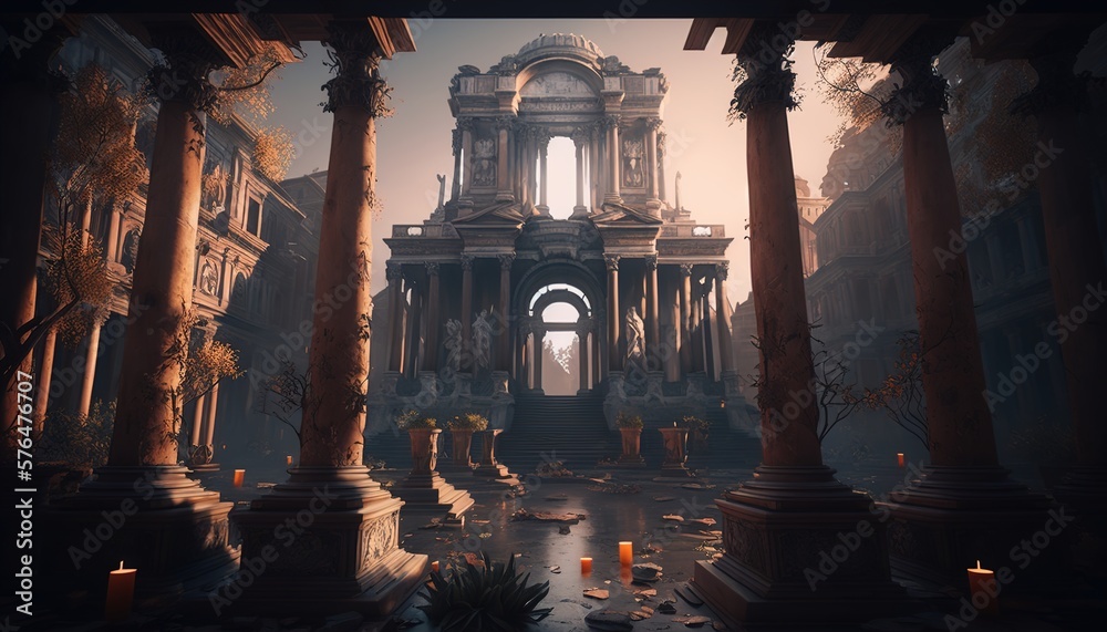 futuristic ancient egyptian roman gods cyborgs created with generative ...