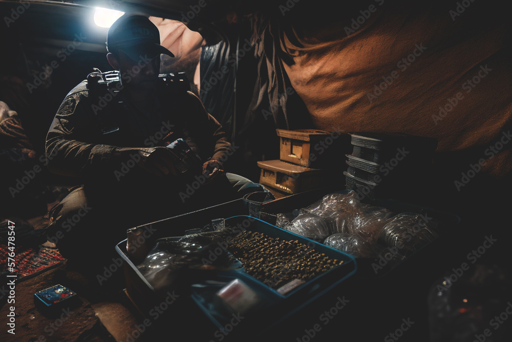 Drugs. Police stopped drug trafficking. Capture of criminals ...