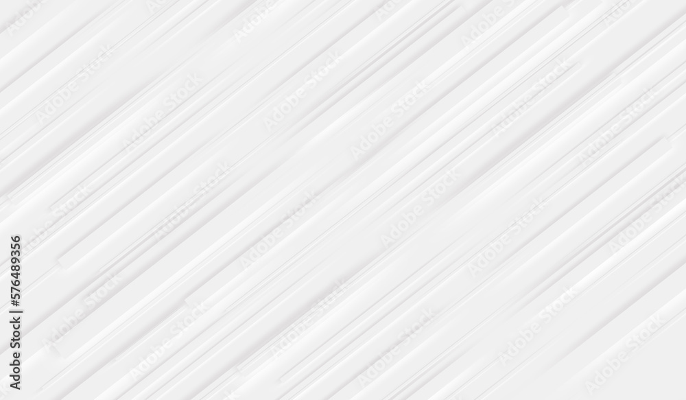 Elegant White Diagonal Background. Minimal Bright Light Grey Abstract ...
