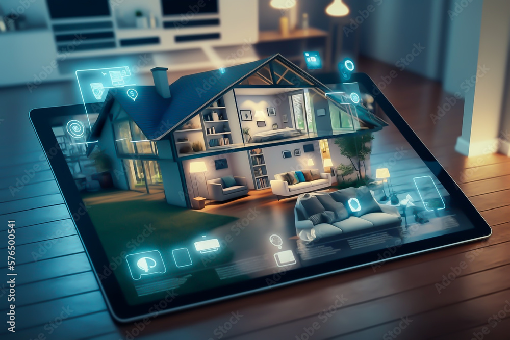 smart home management system using augmented reality, future concept ...