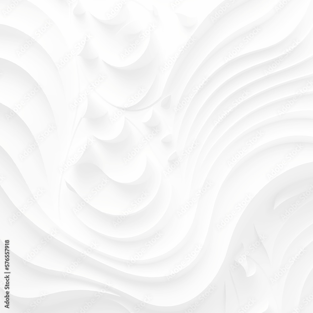 Abstract white paper wave background and abstract gradient and white wave curve lines banner ...