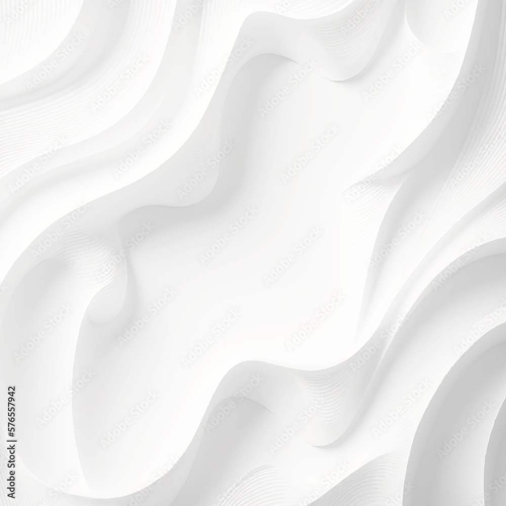 Abstract white paper wave background and abstract gradient and white wave curve lines banner ...