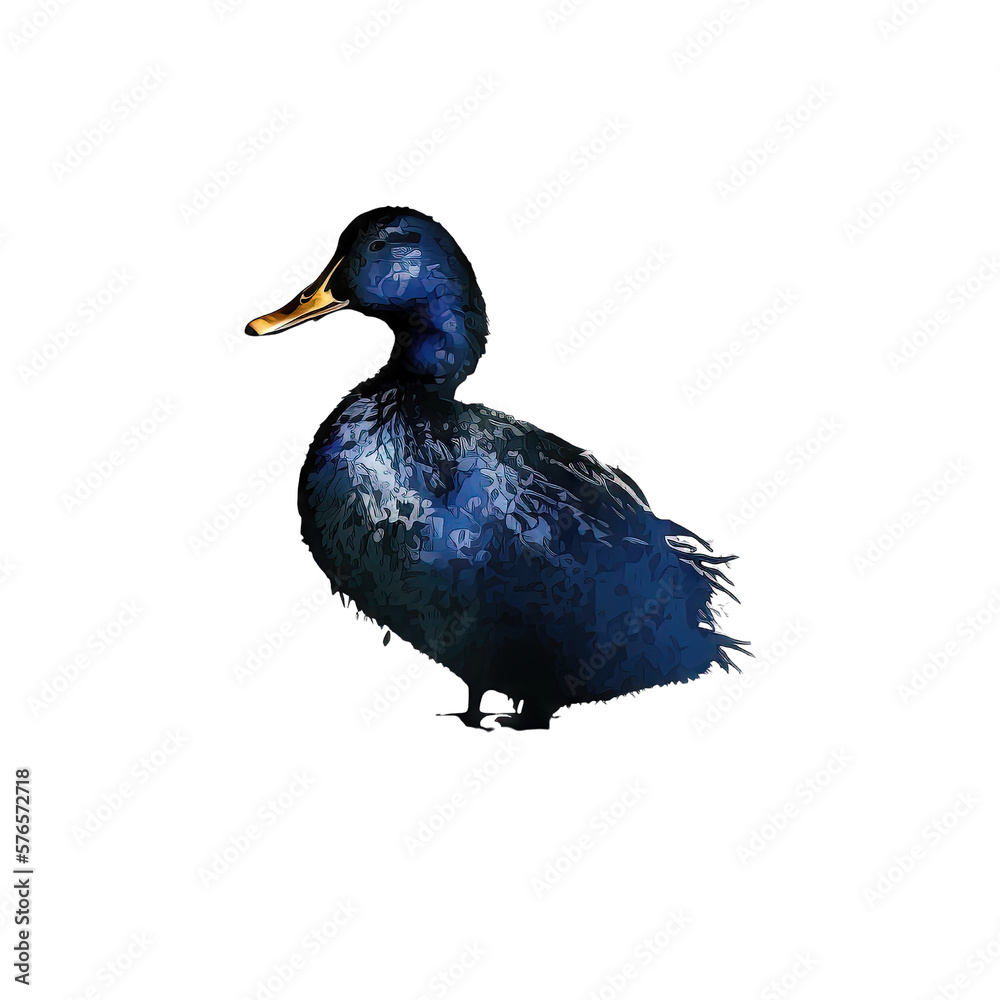 dark blue siloutte of a duck on transparent background simple form PNG ...