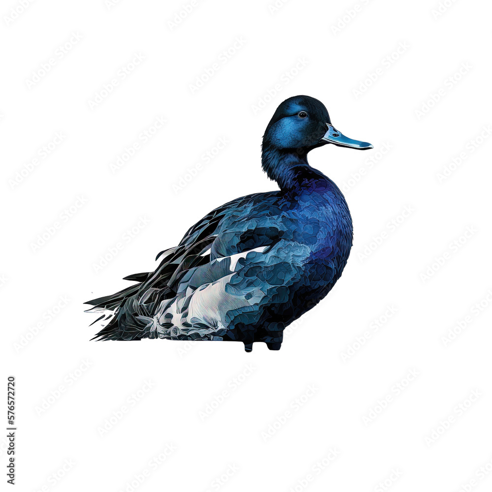 dark blue siloutte of a duck on transparent background simple form PNG ...