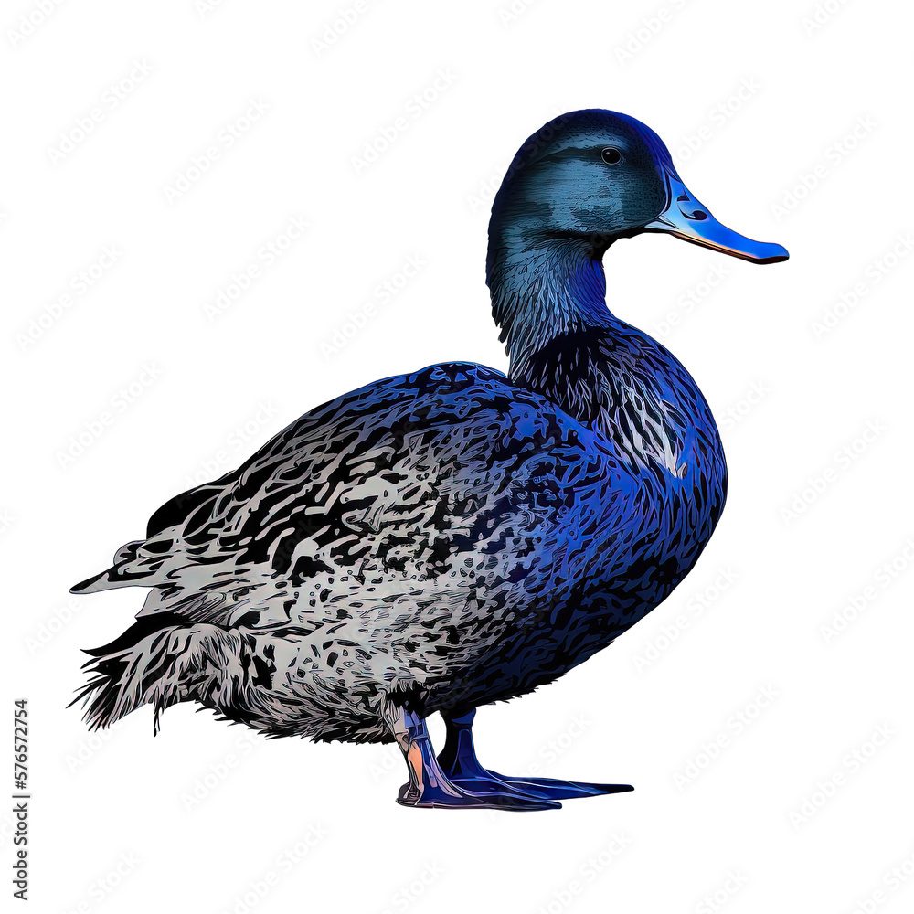 dark blue siloutte of a duck on transparent background simple form PNG ...