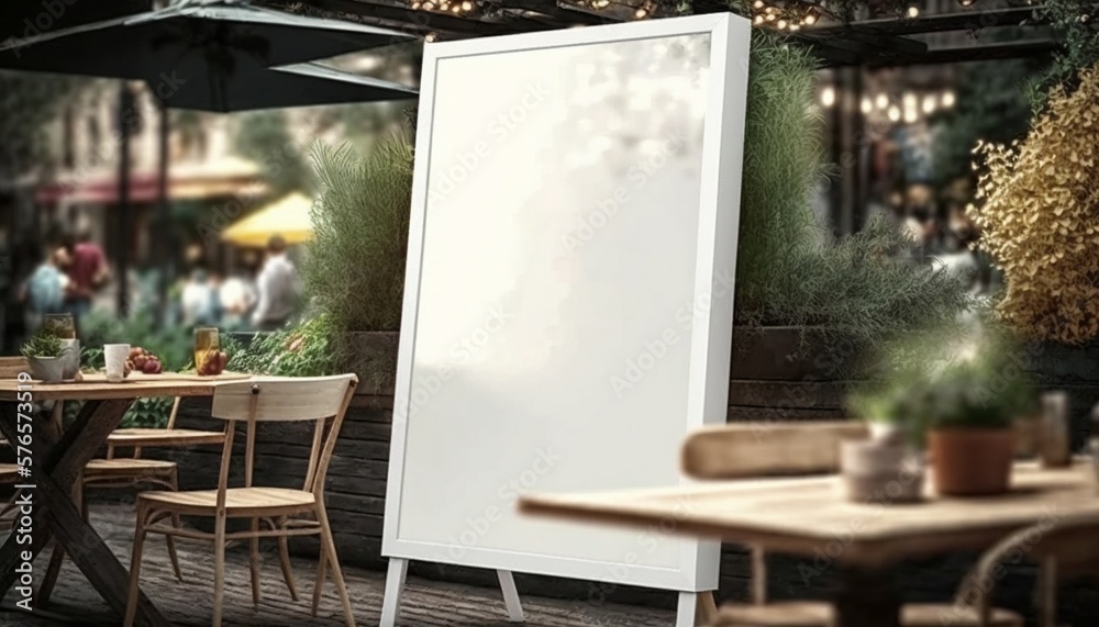 Billboard on the Coffeeshop. advertising billboard mockup by the ...